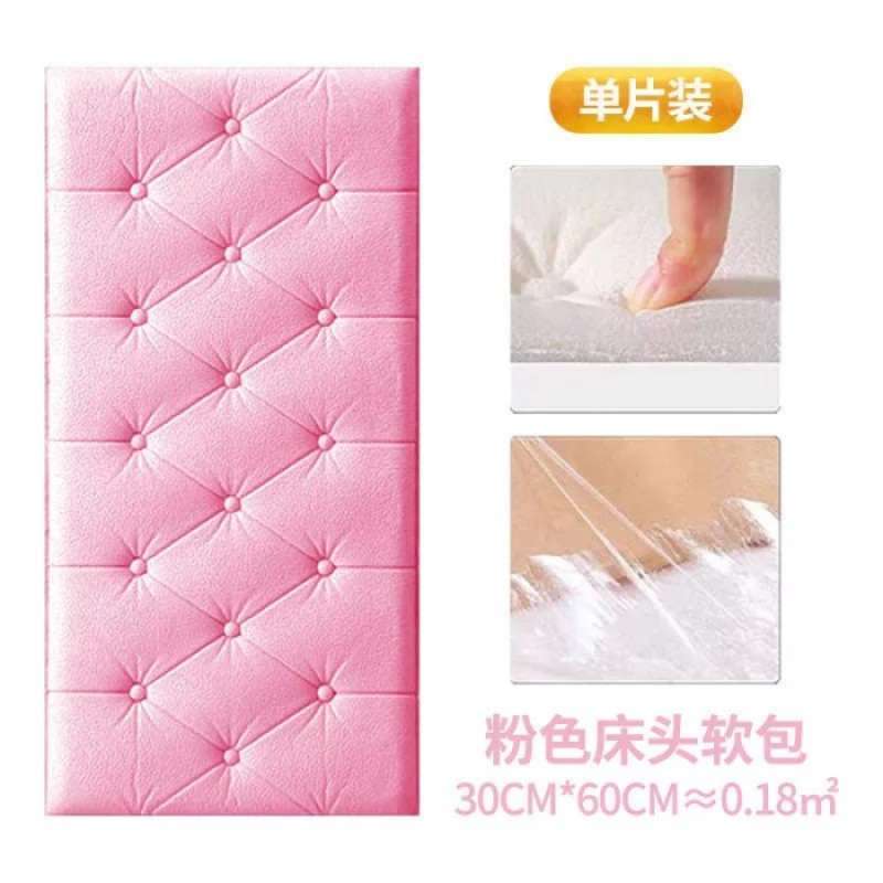 Promo Wallpaper Foam 3D Headboard Bed Wall Sticker Dinding Wallpaper ...