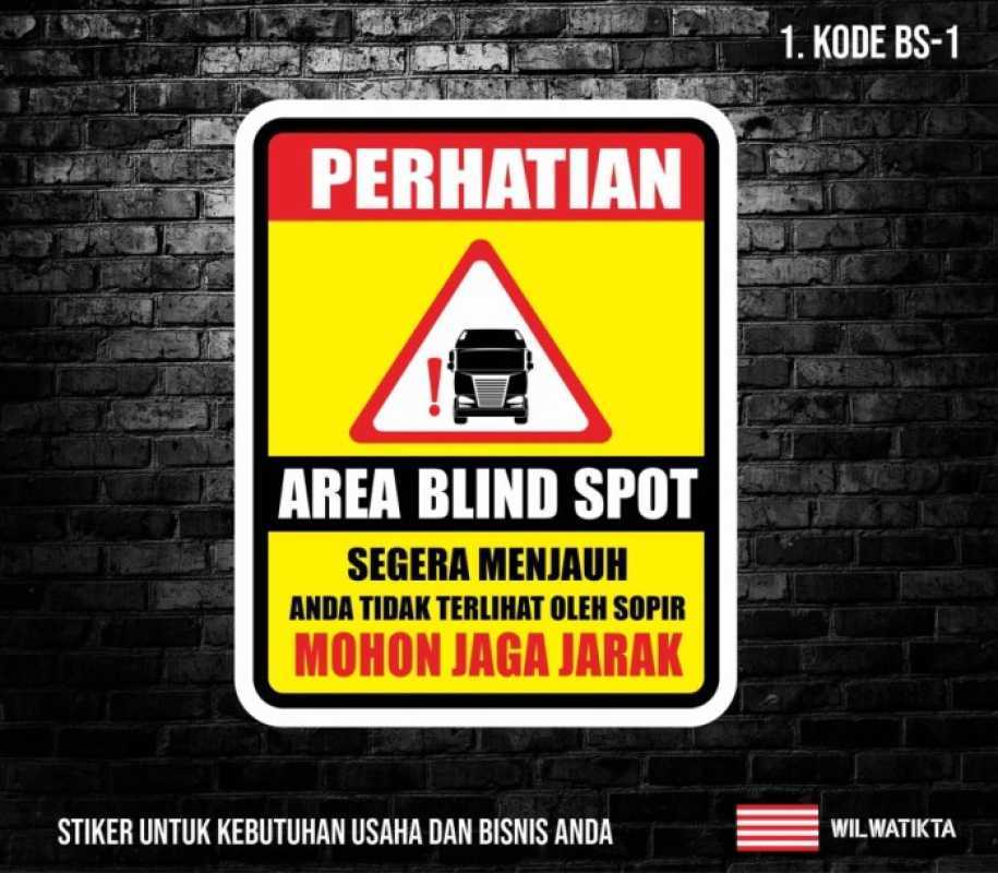 Promo Sticker Safety Sign Blind Spot - Bs-2 Jumbo Diskon 50% Di Seller ...