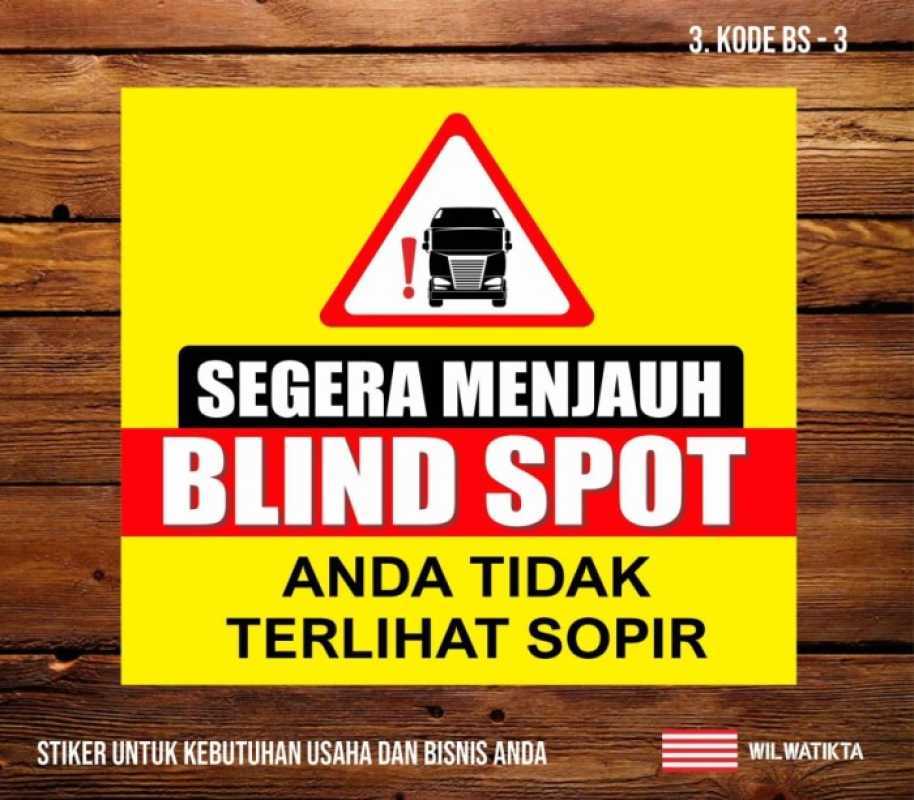 Promo Sticker Safety Sign Blind Spot - Bs-2 Jumbo Diskon 50% Di Seller ...