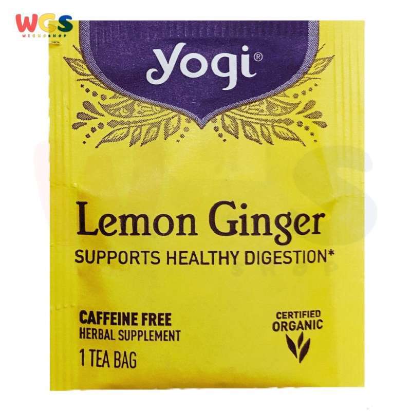 Jual Yogi Tea Lemon Ginger Support Healthy Digestion Tea Bag 2gr Di ...