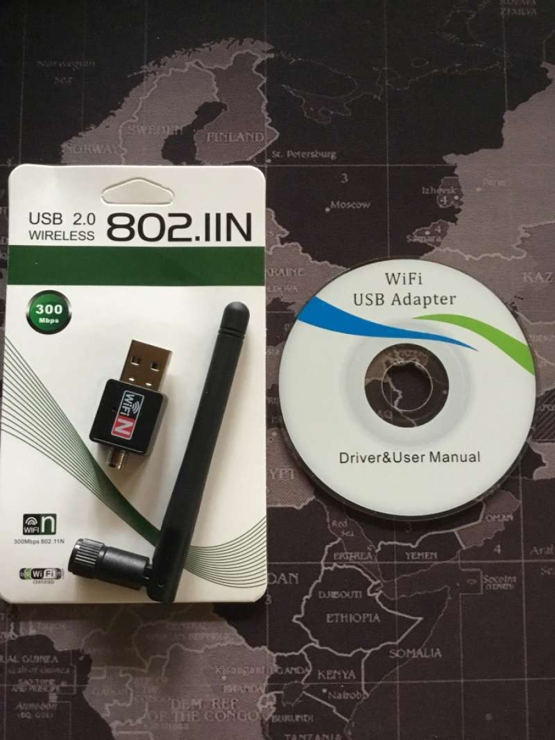 Promo USB Wifi Mini Wireless 150Mbps 802.IIn Dongle Adaptor ANTENNA CD drive - Multycolour ...