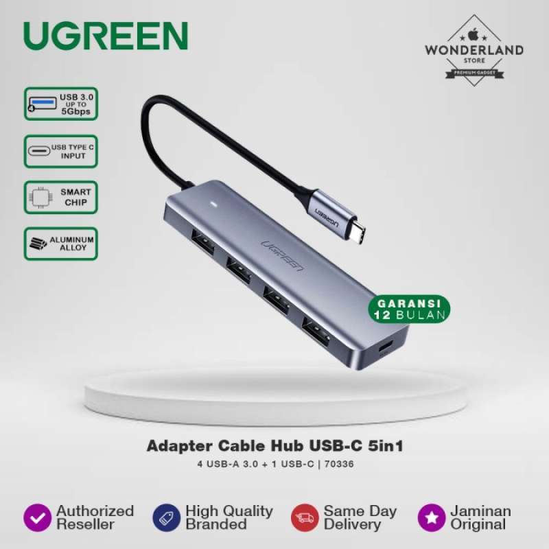 Jual Ugreen Adapter Cable Converter HUB USB-C 5in1 Multi Port Mini di ...