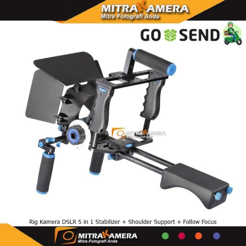Promo Rig Kamera DSLR 5 in 1 Stabilizer + Shoulder Support + Follow ...
