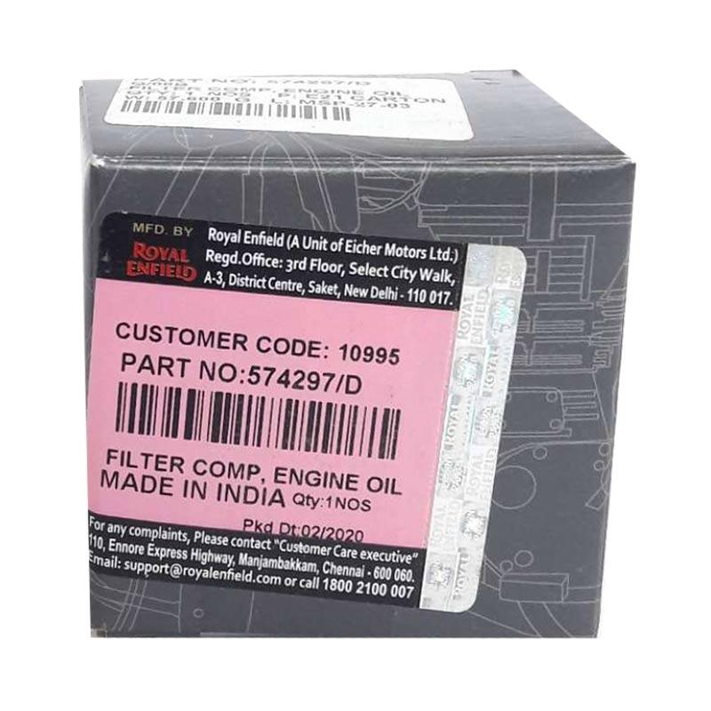 Jual Royal Enfield Genuine Parts Filter Comp - Engine Oil Black untuk ...