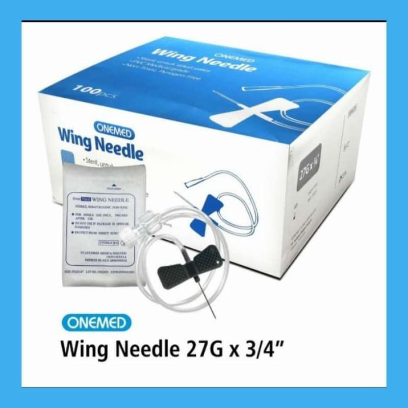 Promo Wing Needle 27G OneMed Box isi 100 pcs Diskon 14% di Seller ...
