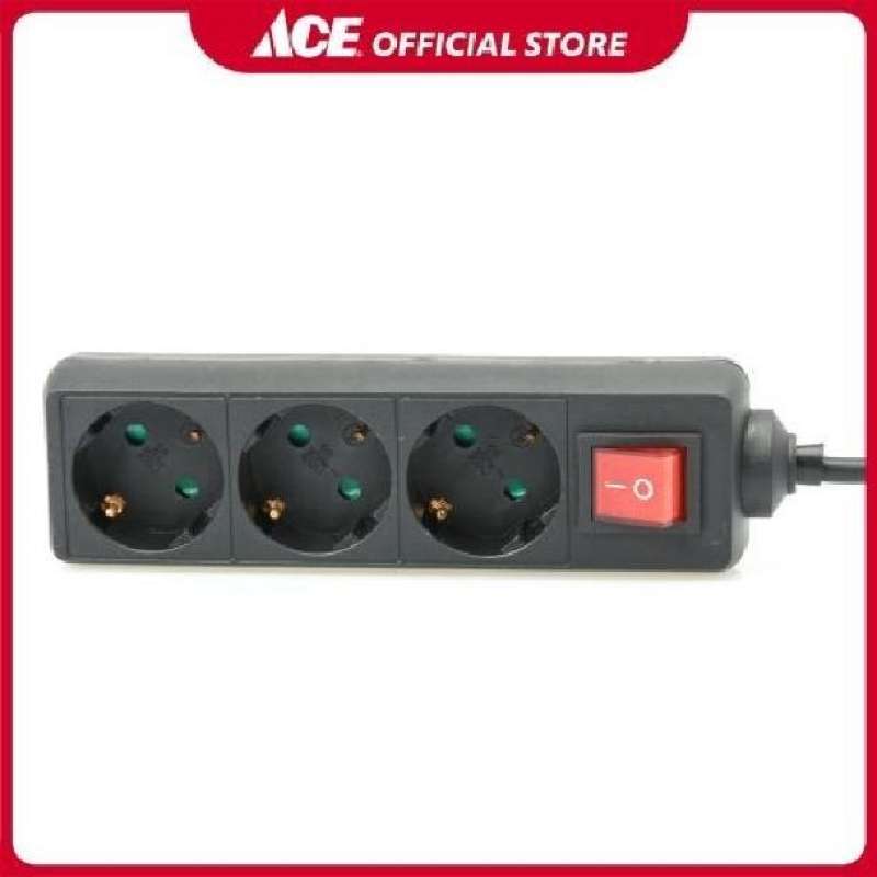 Jual ACE - Krisbow Stop Kontak 3 Socket - Hitam di Seller Benzavier ...
