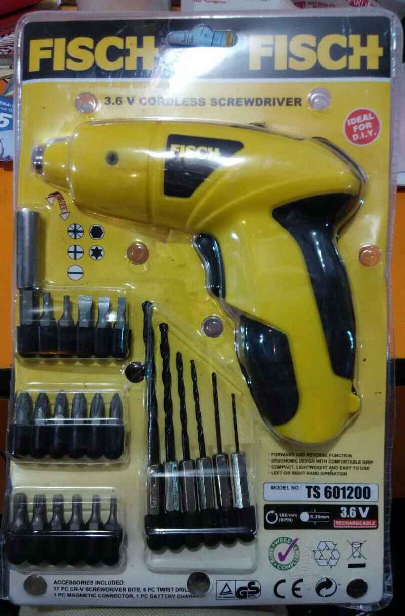 Promo Alat Mesin Obeng Bor Listrik Elektrik Portable Fisch Diskon 26% ...