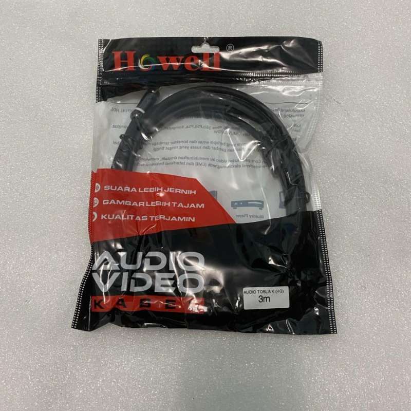 Jual Howell Kabel Fiber Optic 3m Audio Cable Optical Optik Di Seller ...