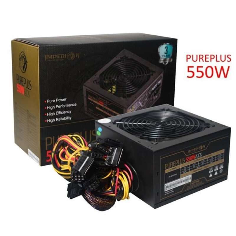 Jual PSU Imperion 550W 80+ PUREPLUS Gaming Power Supply 550 Watt 80 ...