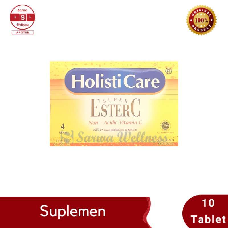Jual Ester C Holisticare Vitamin C Strip [4 Tablets/ Kemasan Baru] di ...
