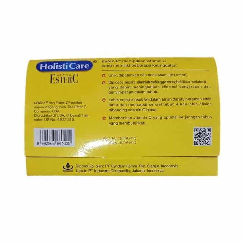 Jual Ester C Holisticare Vitamin C Strip [4 Tablets/ Kemasan Baru] Di ...