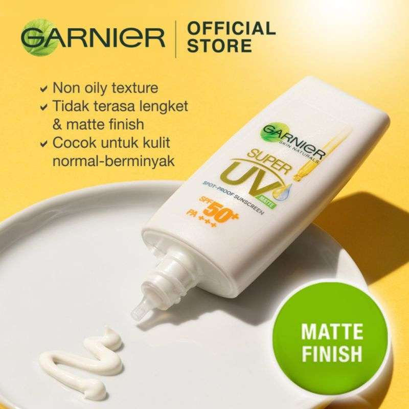 Jual Garnier Super UV Spot Proof Sunscreen SPF 50+ PA+++ 30 ml - MATTE ...