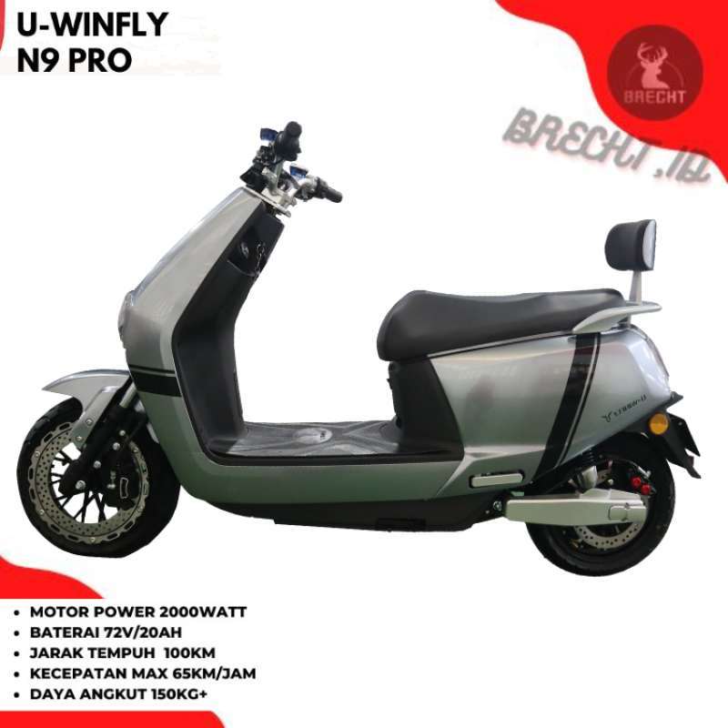 Promo Motor Listrik Uwinfly N9 Merah Double Disc Brake Bluetooth ...