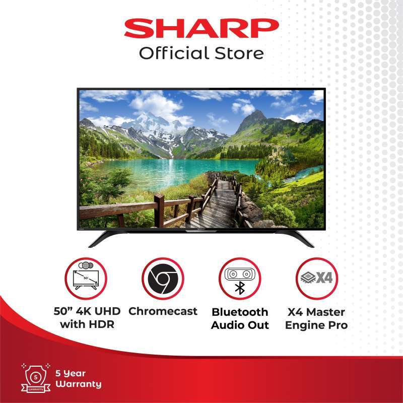 Promo Sharp 4t-c50dk1i Aquos Smart Led Tv Android 4k With Hdr [50 Inch ...