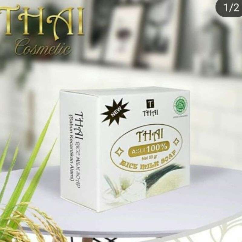 Promo Thai Rice Milk Soap 50Gr/Sabun Pemutih/Sabun Beras Susu Whitening ...