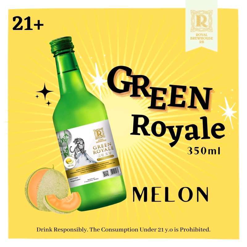 Promo Green Royal Soju Melon Diskon 15% di Seller Tipsy Market ...