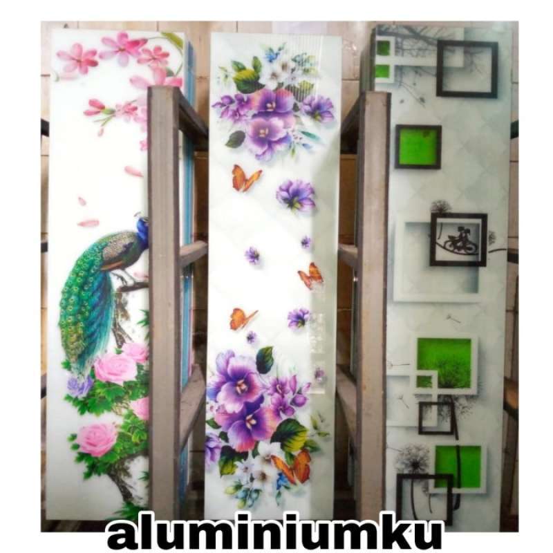 Jual Kaca Gambar motif Lengkap / Kaca Hias Masa Kini Aluminium di ...