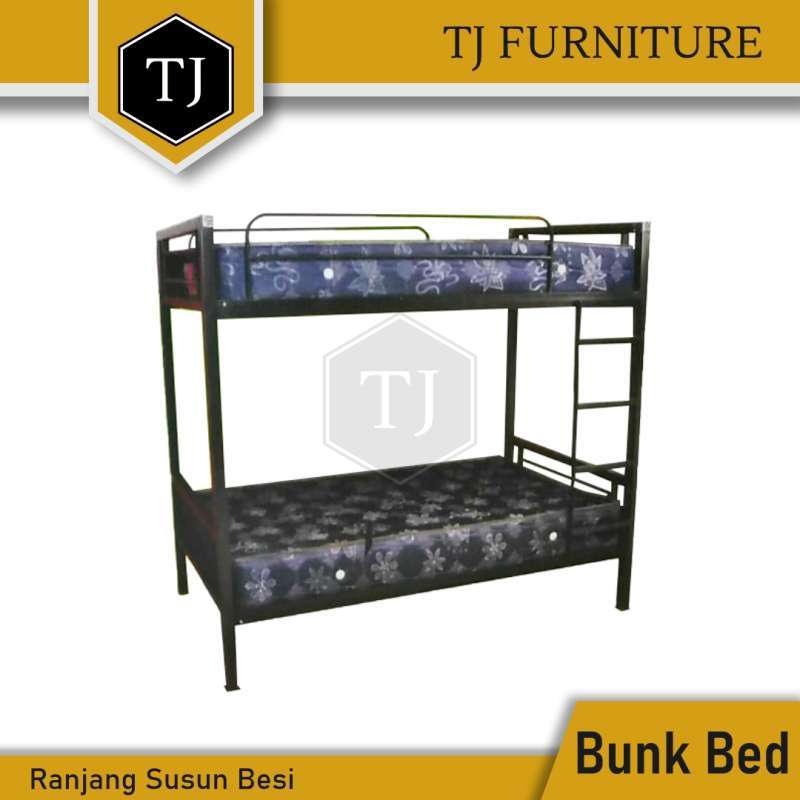 Jual Ranjang Susun Besi / Tempat Tidur Tingkat Besi / Dipan Besi / Bunk Bed - 90 X 200 Cm Di ...