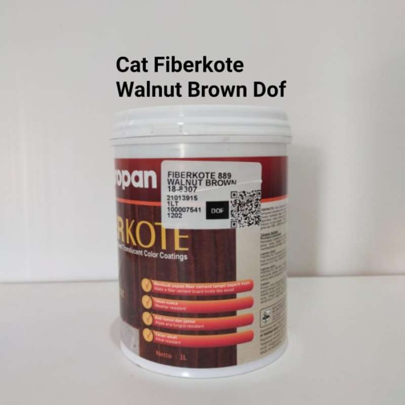 Promo Cat Fiberkote GRC / Cat Propan Walnut DOF 1Ltr / Lisplank ...