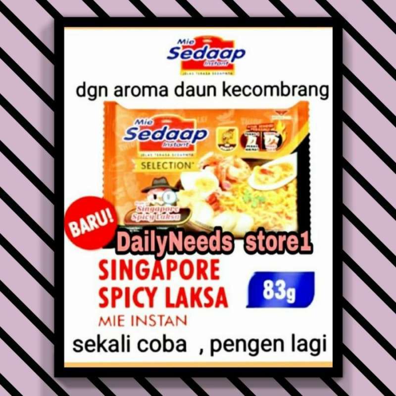 Jual Mie Sedaap Singapore Spicy Laksa Mi Sedap Kuah Singapur Laksa ...