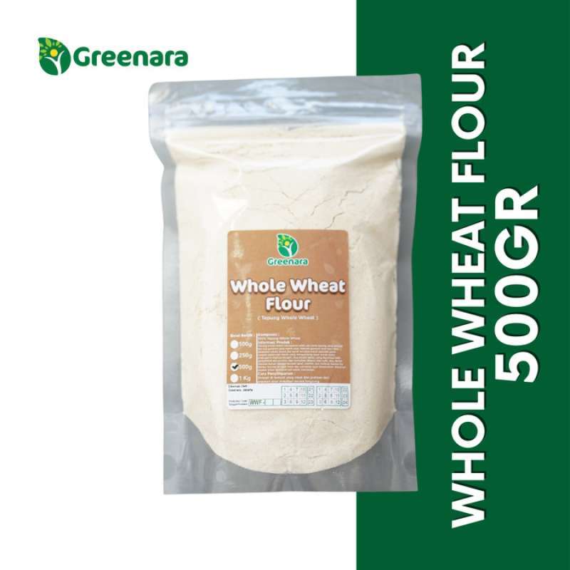 Promo no brand Wholemeal Flour 500gr / Tepung Whole Meal Gandum utuh P ...