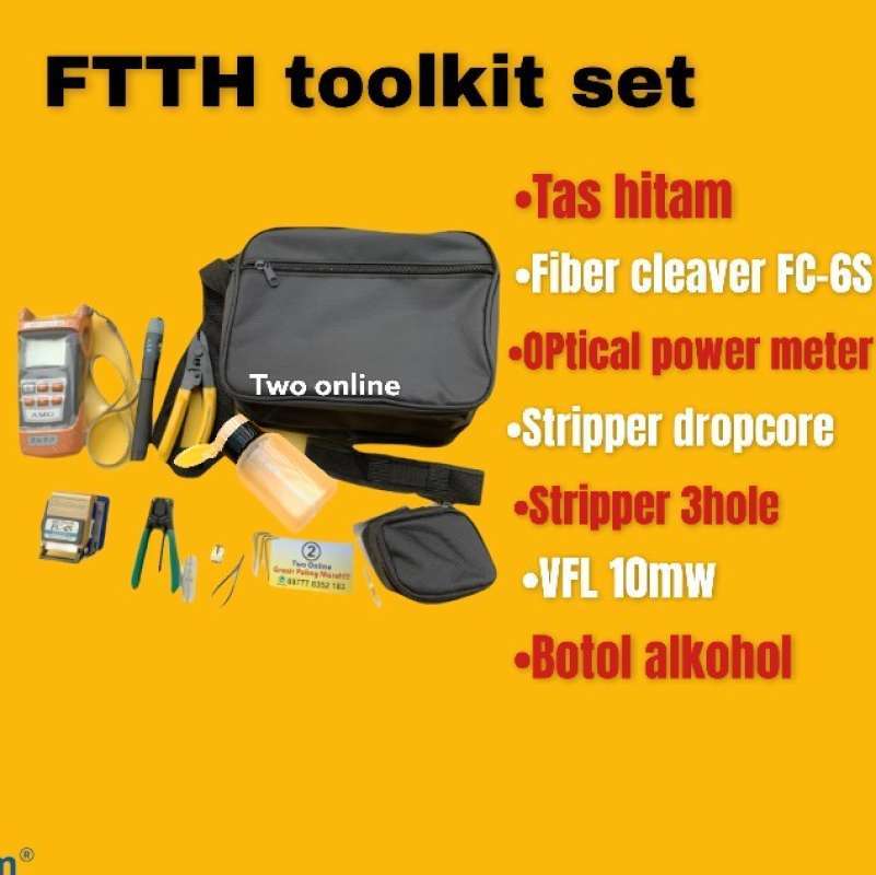 Promo Tanpa Merk FTTH Tool Kit SET Lengkap OPM VFL Cleaver FO Fiber ...