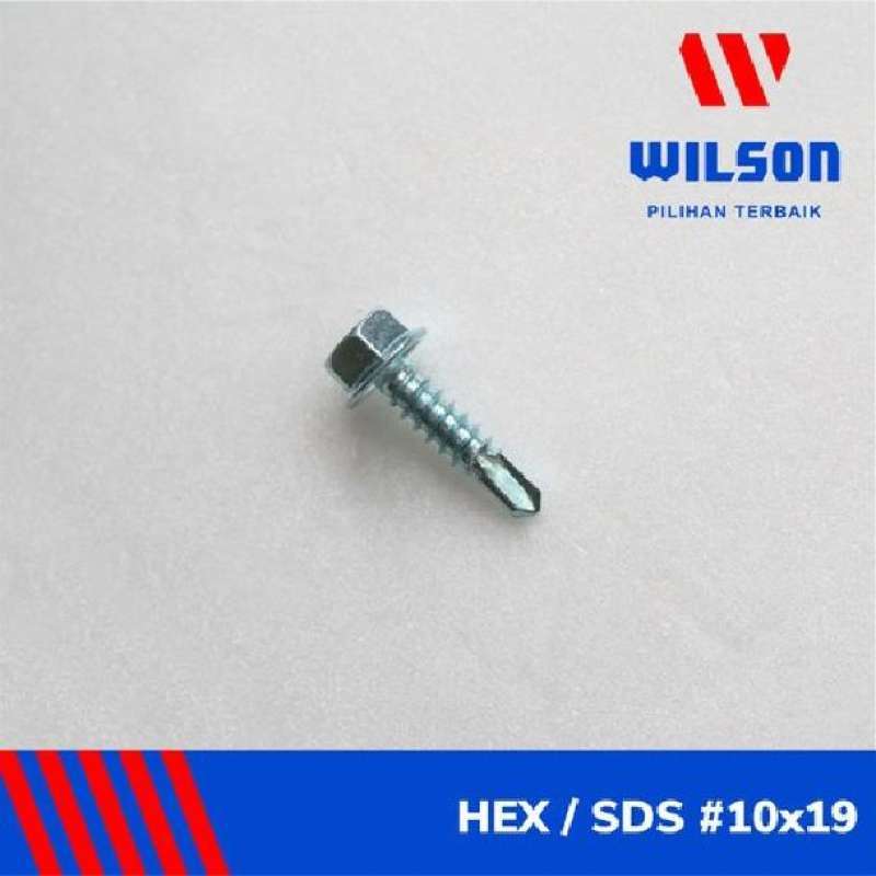 Jual Baut Baja Ringan Sekrup/Skrup Roofing Wilson 10 Mm X 19 Mm SDS di Seller Pinarak Perkakas ...