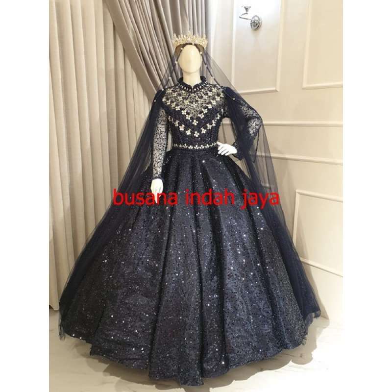 Jual Gaun Pengantin Warna Hitam 💯 Harga Murah & Kualitas Terbaik ...