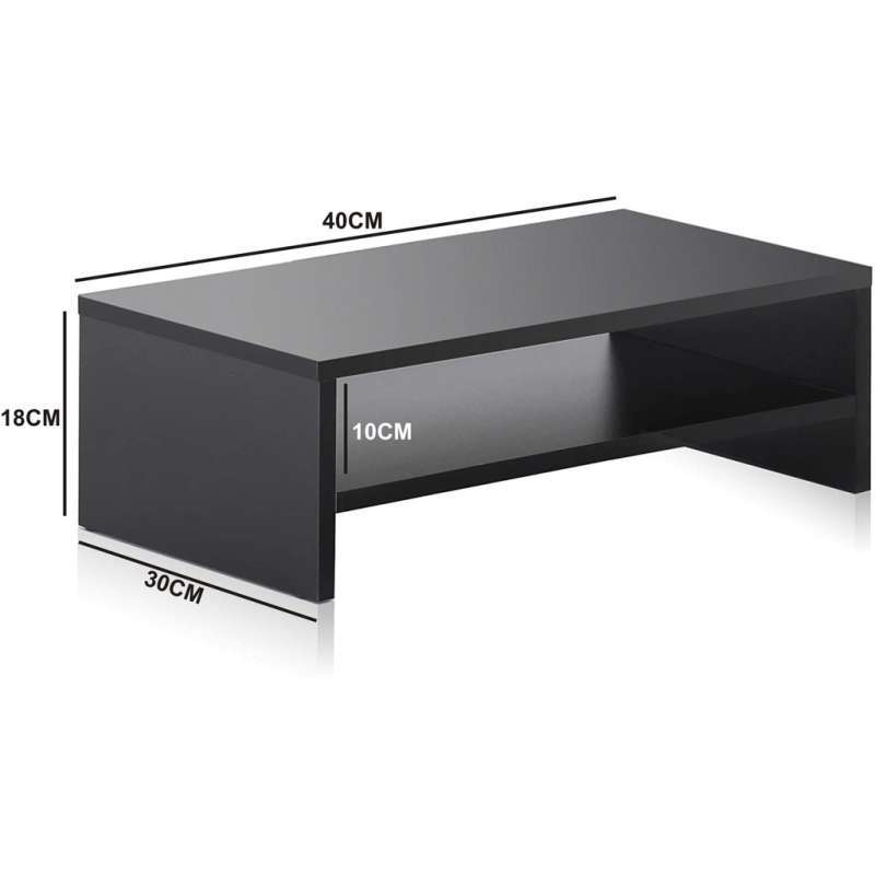 Promo Meja Monitor / Stand Monitor Bahan Multiplek / Plywood - Hitam ...