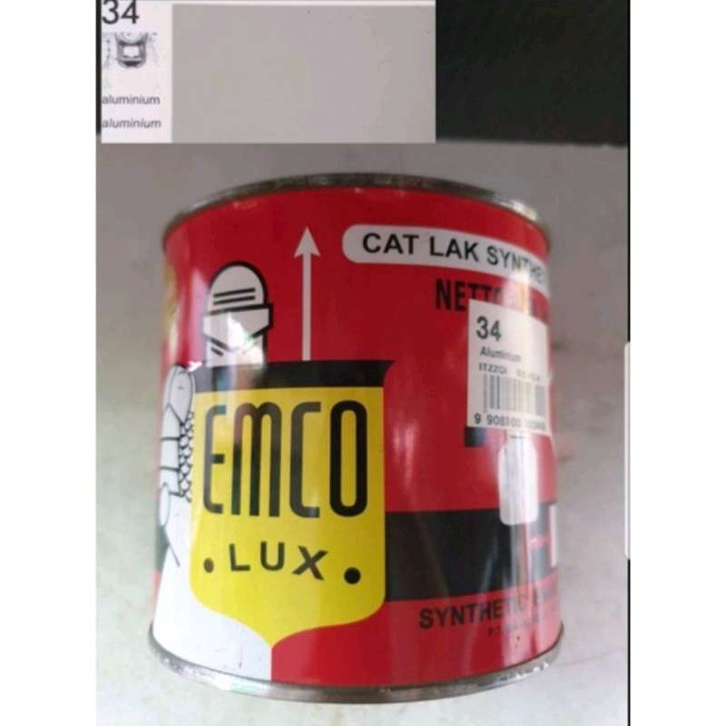 Jual cat minyak kayu besi emco lux warna alumunium 1/2 kg di Seller JS6 ...