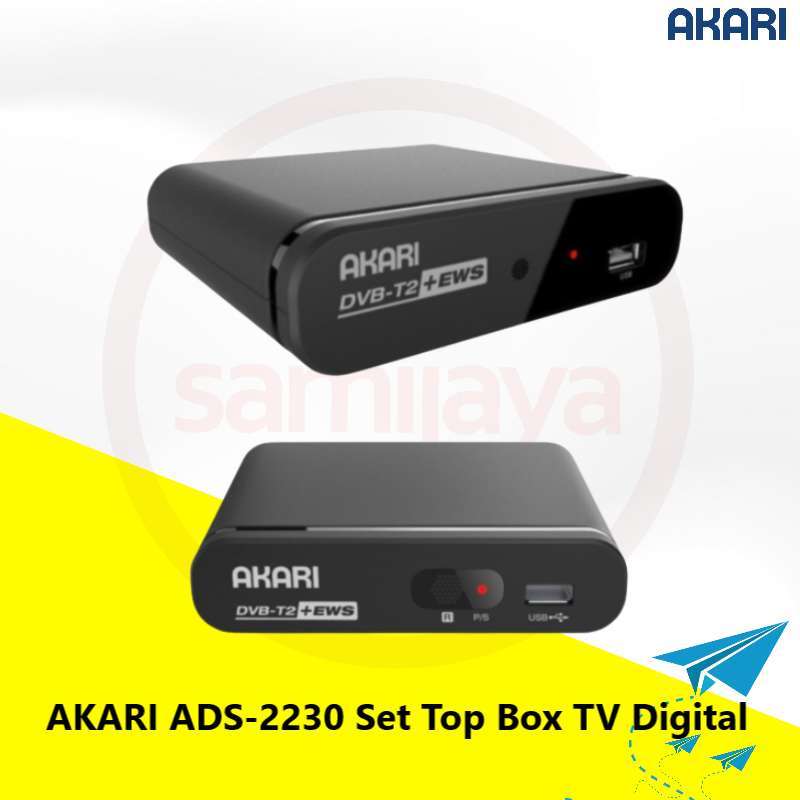 Jual Akari Set Top Box TV Digital ADS-2230 DVB-T2+EWS - ADS2230 di ...
