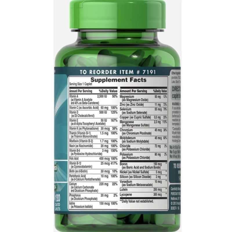 Jual Puritan's Pride Abc Senior Plus 60 120 Caplets Multi Vitamin ...