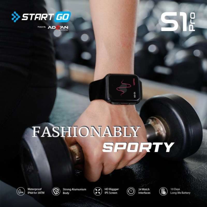 Promo Advan Stargo S1 Pro Smartwatch 1.69” Advan Smart Watch Ip68 ...