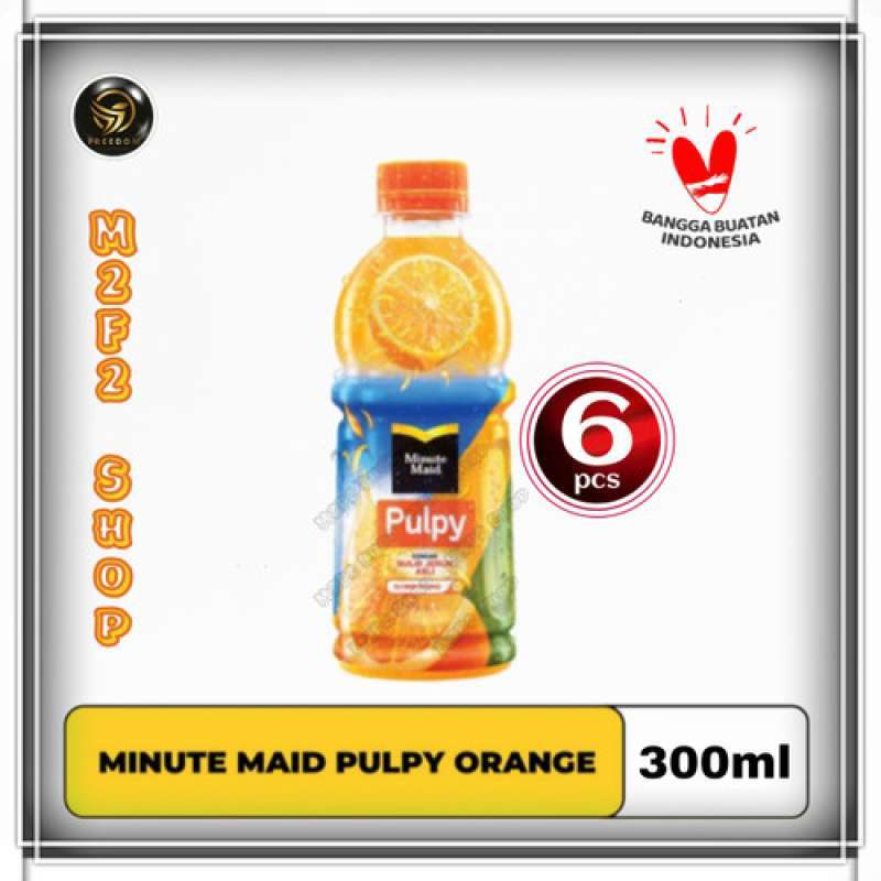 Jual Minute Maid Pulpy Orange | Jeruk Botol Pet - 300 Ml (kemasan 6 Pcs ...