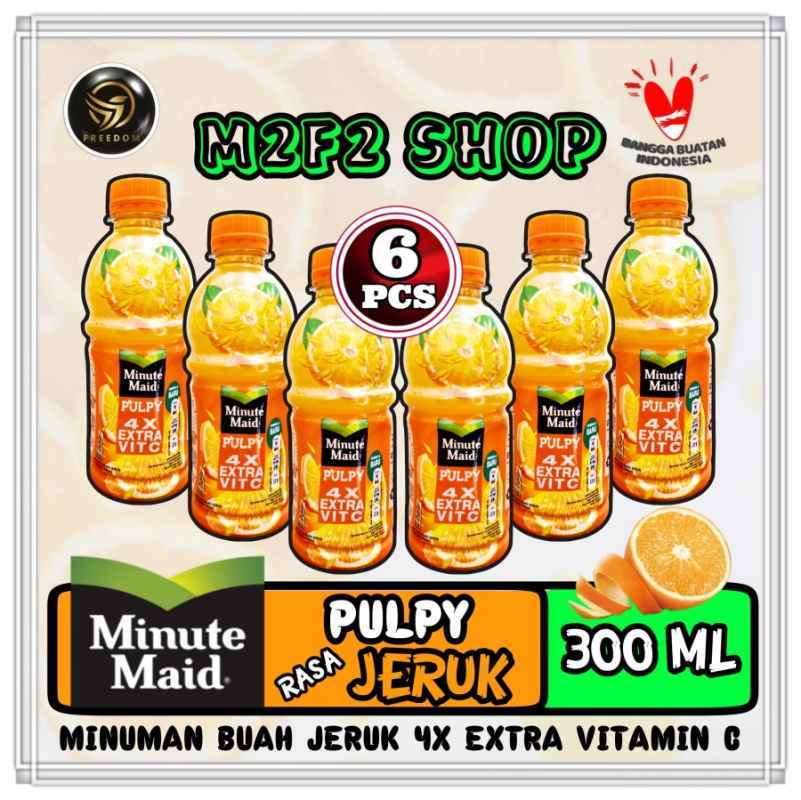 Promo Minute Maid Pulpy Jeruk | Orange - 300 ml (Kemasan 6 Pcs) Diskon ...