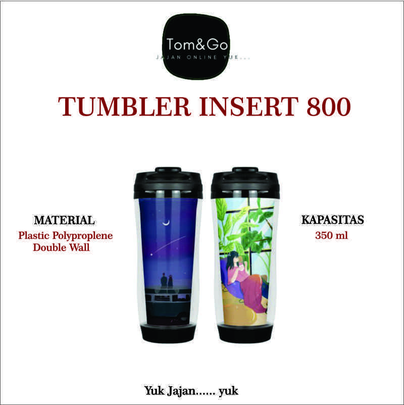 Jual Cetak Tumbler Custom R800/ Tumbler Insert Paper 350 Ml Di Seller ...