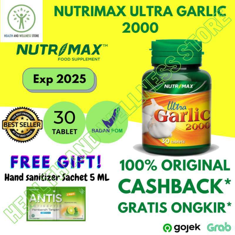 Promo no brand Diskon Of The Month Nutrimax Ultra Garlic 2000 30 Tablet ...