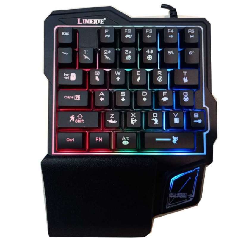 Promo LIMEIDE Single Hand Gaming Keyboard RGB 35 Keys GK103 Diskon 54% ...