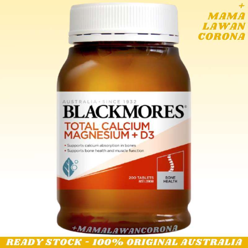 Jual Blackmores Total Calcium Magnesium D3 200 Tablets AUSTRALIA ...