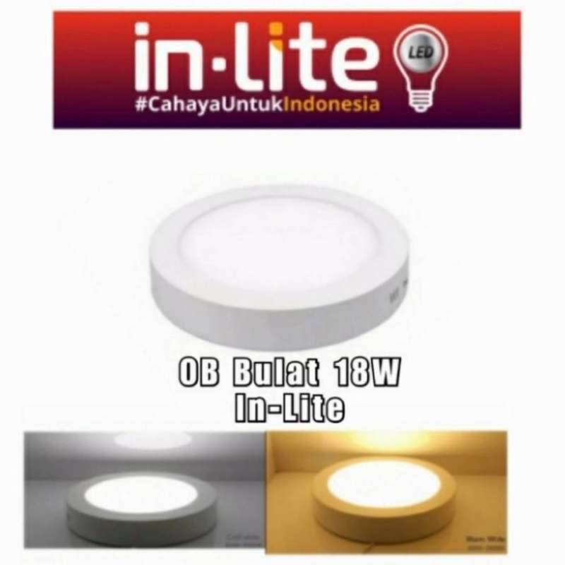 Jual Lampu Downlight Led Panel 18w Inlite Ob Bulat Outbow - Putih Di ... Jual Lampu Downlight Led Panel 18w Inlite Ob Bulat Outbow - Putih Di ...