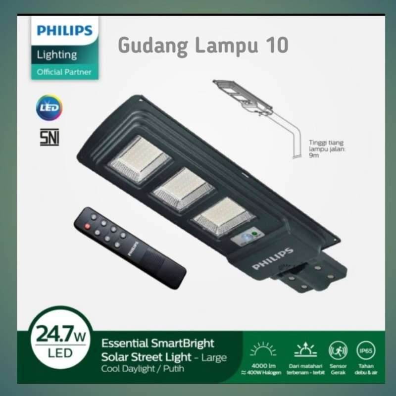 Jual Lampu Pju Solar Cell Led Philips Brc010 7,3w 15,2w 24,7w All In ...