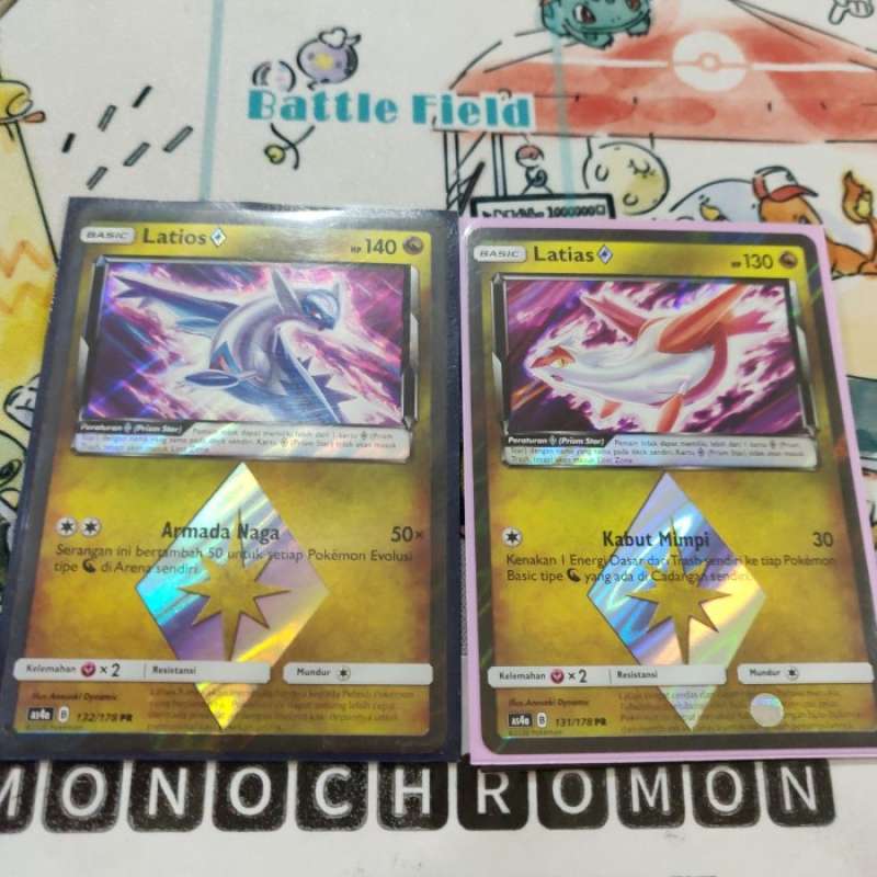 Promo Kartu Pokemon TCG ID AS4A Indonesia Latias Latios PR Prism Star ...