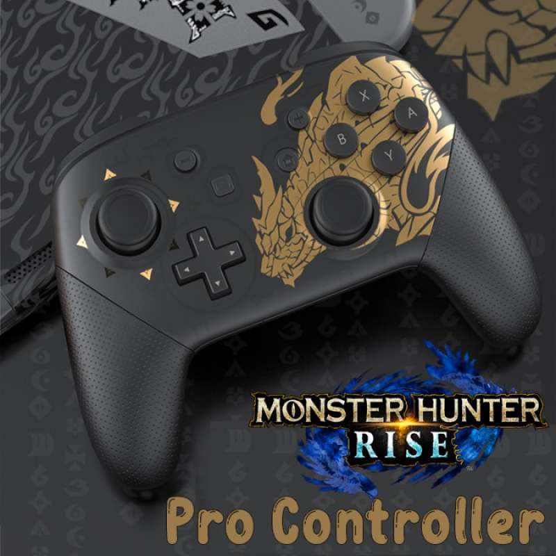 Promo Pro Controller Monster Hunter Rise Nintendo Switch Stick Wireless ...