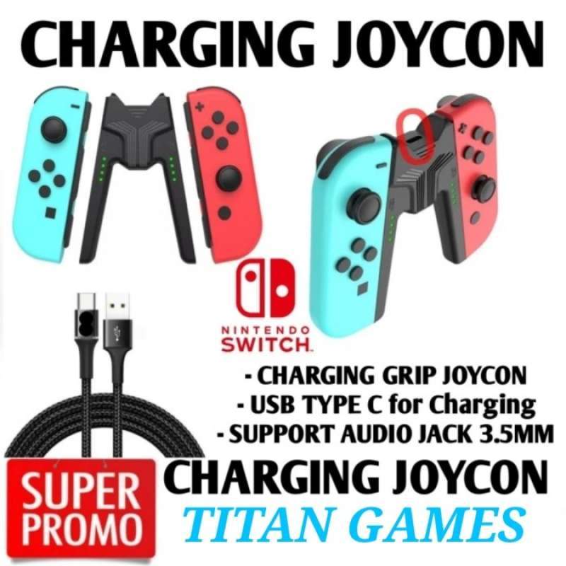 Promo Charging Joycon Switch Charging Grip Switch - Kabel Charger Type C Diskon 23% di Seller ...
