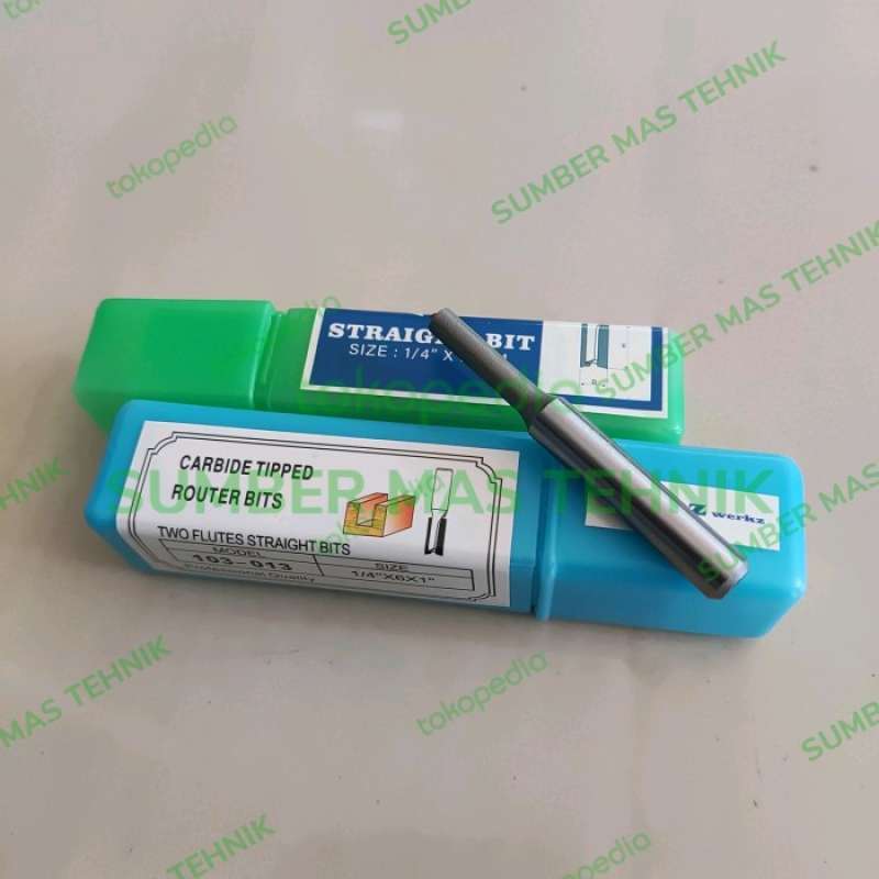 Promo MATA ROUTER STRAIGHT 1/4X6X1/2 PISAU KAYU LURUS 6MM TRIMER 101 ...
