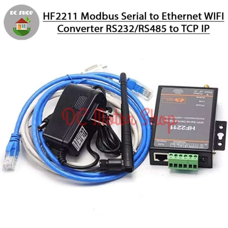 Jual HF2211 Modbus Serial to Ethernet WIFI Converter RS232/RS485 to TCP ...