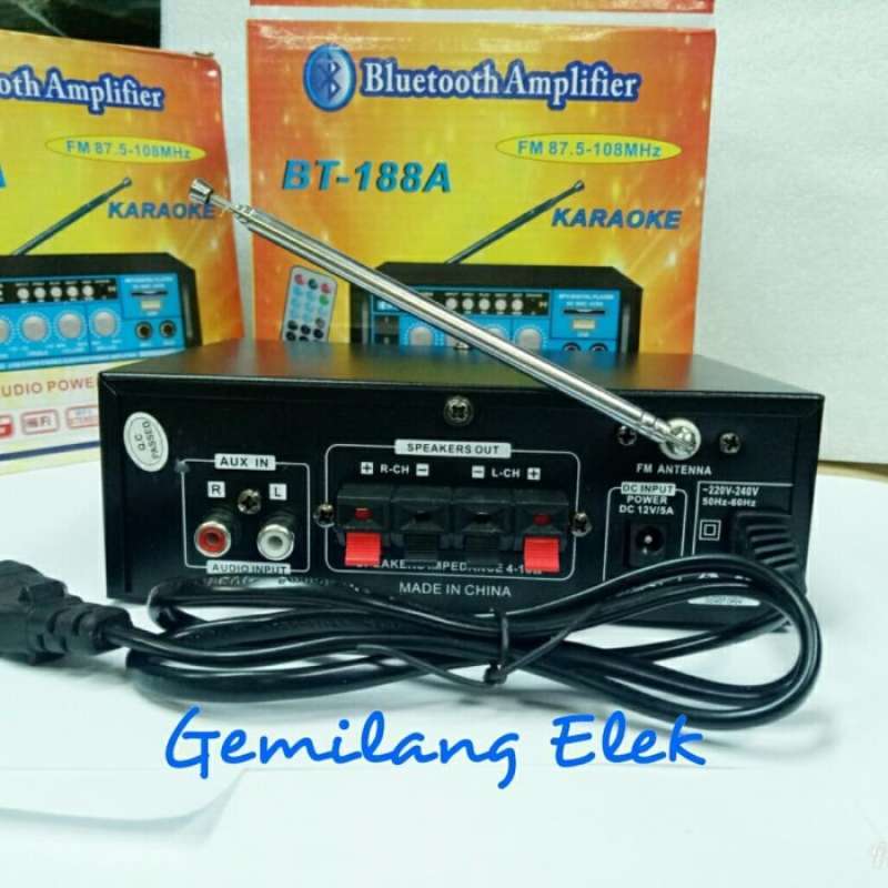 Jual Amplifier Karaoke Mini Teli Bt-188a Bluetooth,usb,radio Di Seller ...
