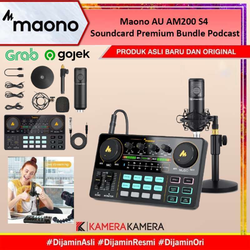 Jual KameraKamera Maono Caster AU AM200 S4 Premium Bundle Podcast di ...