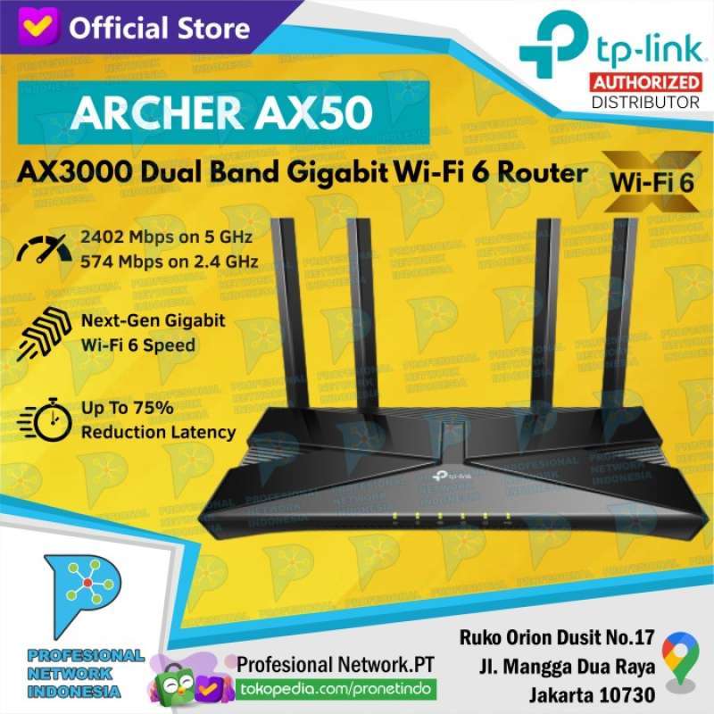 Jual Tp Link Archer Ax Ax Dual Band Gigabit Wi Fi Router Ax Random Di Seller New