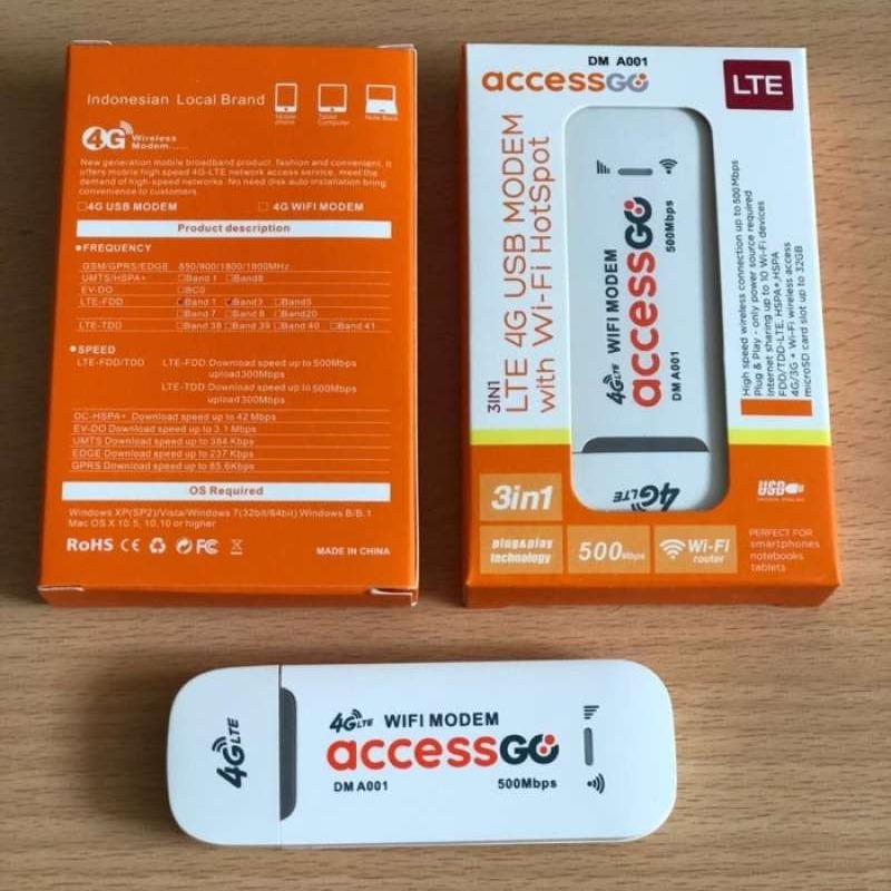 Jual Access Go DM-A001 Modem WiFi Wingle USB 4G LTE UNLOCK ALL OPERATOR ...